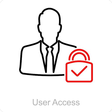 Premium Vector User Access And Secure Icon Concept