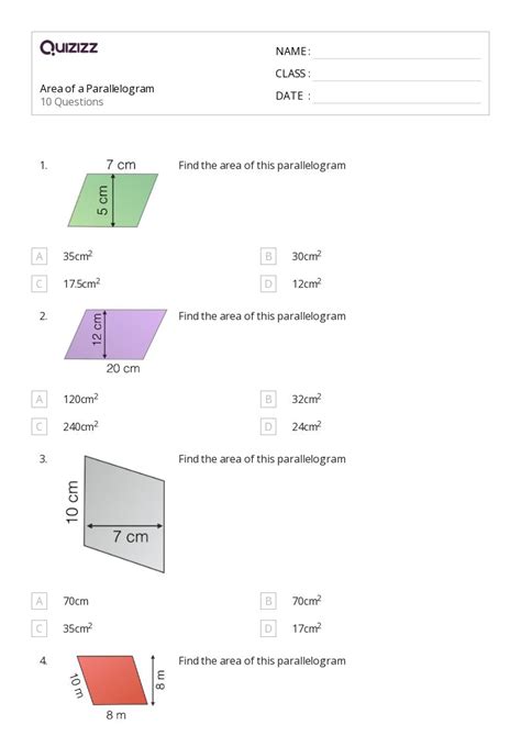 50 Area Of A Rectangle Worksheets On Quizizz Free And Printable
