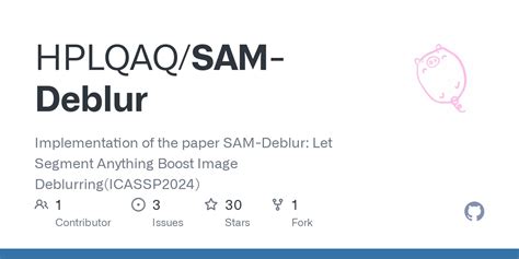 Github Hplqaqsam Deblur Implementation Of The Paper Sam Deblur Let
