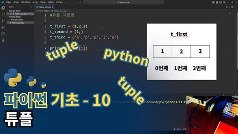 파이썬python 기초 튜플tuple Youtube