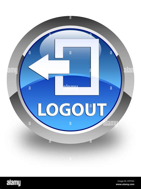 Logout Icon Png Blue