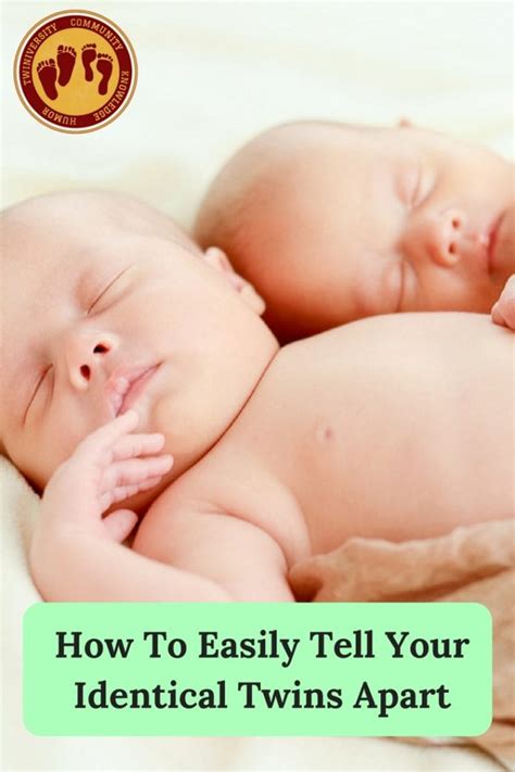 How To Easily Tell Your Identical Twins Apart Twiniversity 1