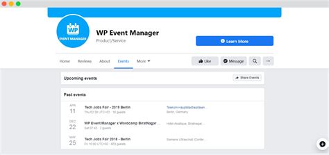 Embeddable Event Widget Plugin Wp Event Manager
