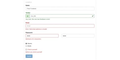 Jquery Form Validation Plugins Webartdeveloper