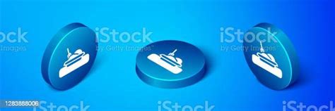 파란색 배경에 격리 된 등색 판 포크 및 나이프 아이콘 칼 붙이 기호 레스토랑 간판 파란색 원 버튼입니다 벡터 3차원 형태에 대한 스톡 벡터 아트 및 기타 이미지 Istock