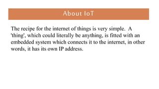 Implement Iot Using Python PPTX