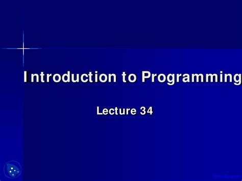 Interaction Of Arrays Introduction To Programming Lecture Slides Docsity