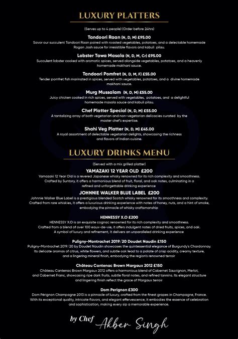 Our Menu Burnage Chef Platters