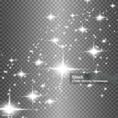 투명 한 배경에 격리 된 빛나는 조명 효과의 집합입니다 광선과 스포트라이트와 태양 플래시 빛 빛 효과 별이 반짝반짝 폭발했다 0명에 대한 스톡 벡터 아트 및 기타 이미지