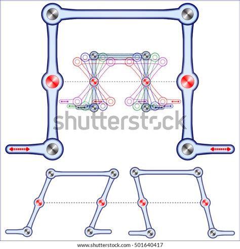 Parallel Motion Linkage Stock Vector Royalty Free 501640417