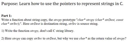 Solved Purpose Learn How To Use The Pointers To Represent
