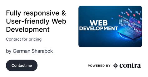 Fully Responsive And User Friendly Web Development By German Sharabok