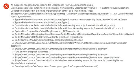 Error Loading Shapediver Plugin In Grasshoper Windows Shapediver