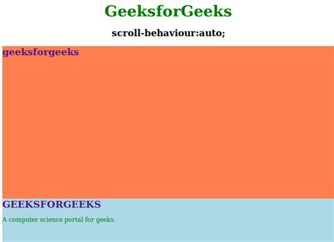 CSS Propriété scroll behavior StackLima