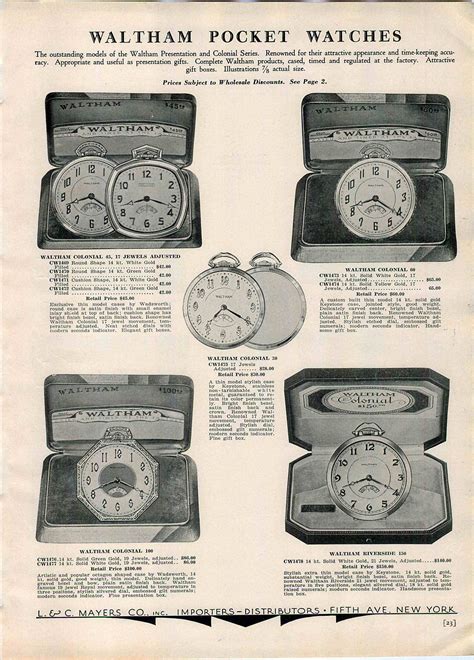 Vintage Waltham Watch Advertisements — Buying On Time Vintage Watches