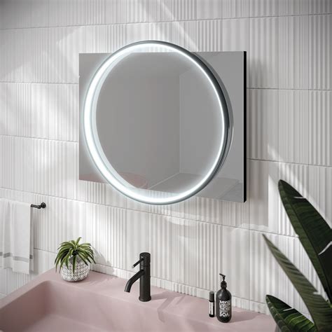 Hib Solas Led Illuminated Bathroom Mirror With Heated Pads And