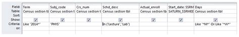 Using The Criteria Field In Microsoft Access Air