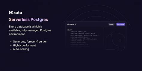 xata serverless database platform powered by postgresql product hunt