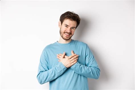 Free Photo Attractive Young Man With Ginger Hair Holding Hands On