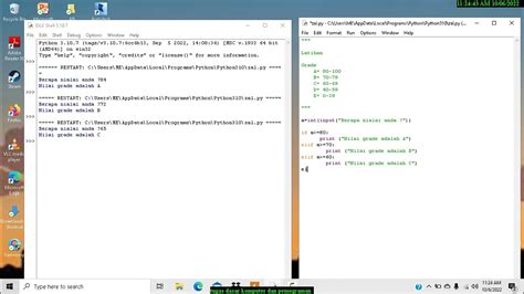 Elif Else Cara Membuat Grade Nilai Youtube