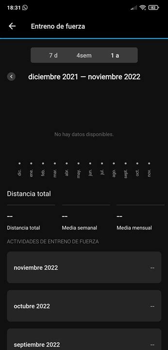 Strength Activities Showed By Distance Instead Of Time Garmin Connect Mobile Android Mobile