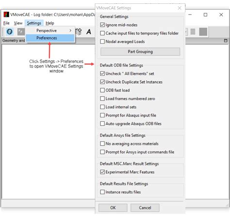 gui preferences — vcollab document documentation