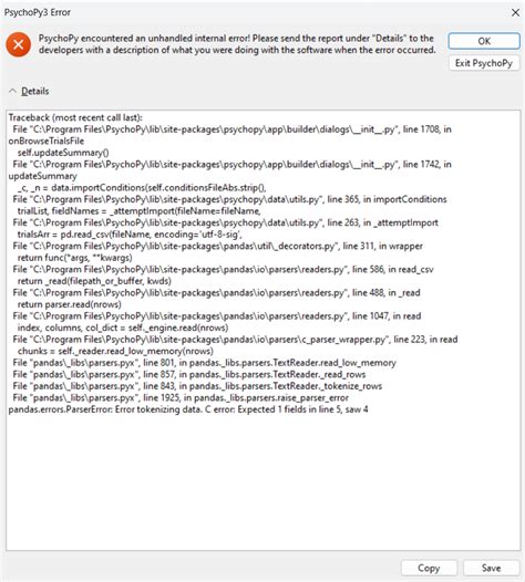 How To Use A Csv File As Conditions File Without Getting An Error