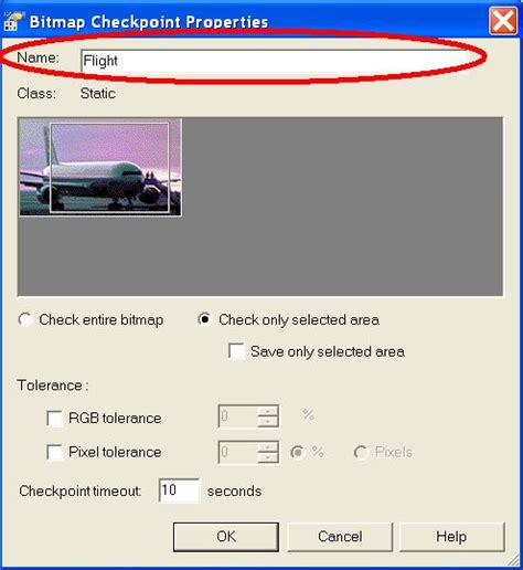 To Create A Bitmap Checkpoint While Recording In Qtp In Testing