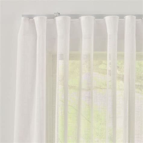 Koo Meeko Sheer S Fold Curtains White 300 X 223 Cm Spotlight Australia