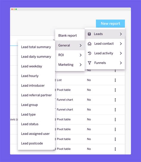reporting and analytics integrated point and click custom report builder