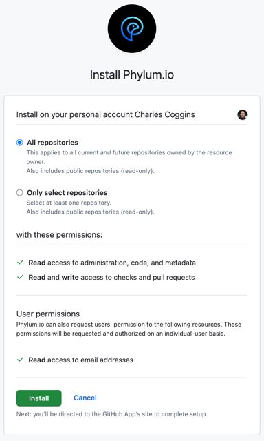 Github App Integration Phylum Documentation