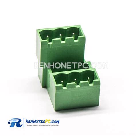 Pcb Mount Screw Terminal Block Angled Pin Through Hole Blue Renhotecpc Com