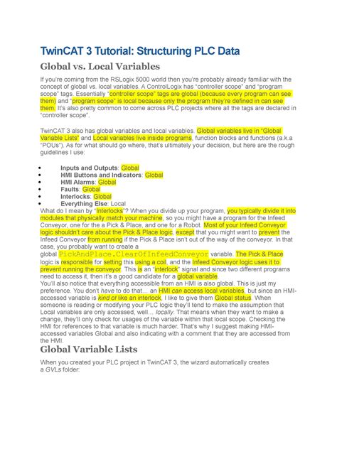 2 Structures Twincat 3 Tutorial Structuring Plc Data Global Vs