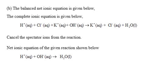 answered part a write balanced complete ionic… bartleby