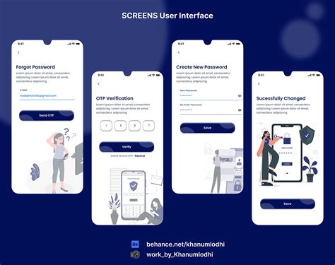 Forgot Password Screen Ui On Behance