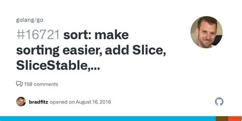 proposal first class support for sorting slices r golang