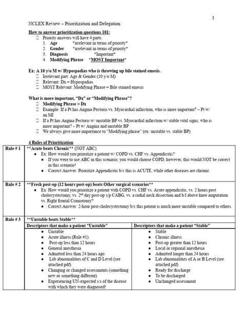 Mark Klimek Priority And Delegation Guide Docx 2 Pdf Bleeding