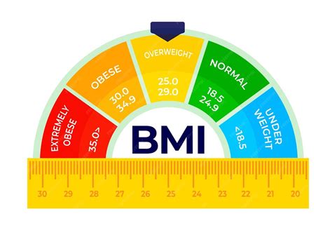 Bmi Chart Understanding Weight Categories And Health Risks Premium Vector