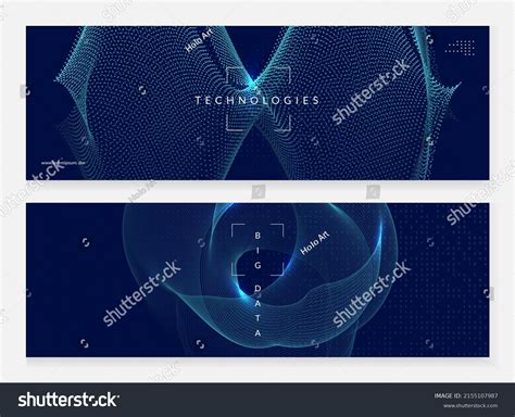 Big Data Background Digital Technology Abstract Stock Vector Royalty Free 2155107987