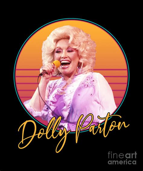Retro Dolly Parton Vaporwave Style Digital Art By Notorious Artist