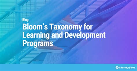 Bloom S Taxonomy For Learning And Development LearnExperts