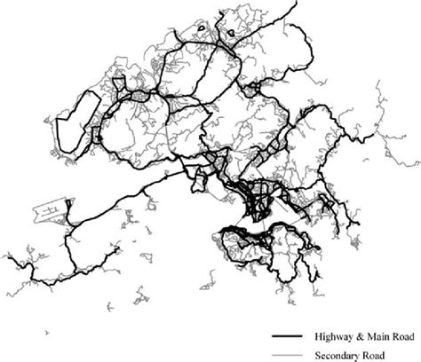 Two Types Of Road Classes In The Hong Kong Road Network Data At A