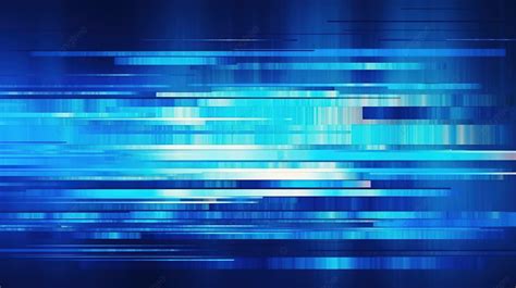 왜곡된 결함 텍스처와 임의의 수평선이 있는 동적 파란색 지평선 추상 배경 왜곡 글리치 배경 글리치 배경 일러스트 및 사진