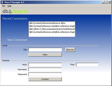 Object Manager Tour Db4o Om A Java Based Db4o Database Exploration Tool Google Project Hosting