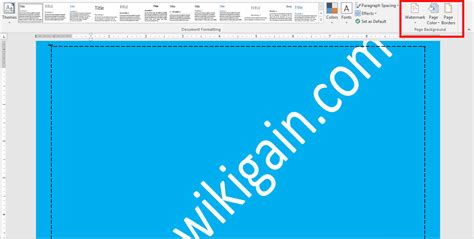 How To Design Page Background In Microsoft Word 2016 Wikigain