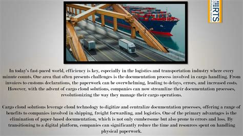 Streamlining Documentation Processes With Cargo Cloud Solutionspdf