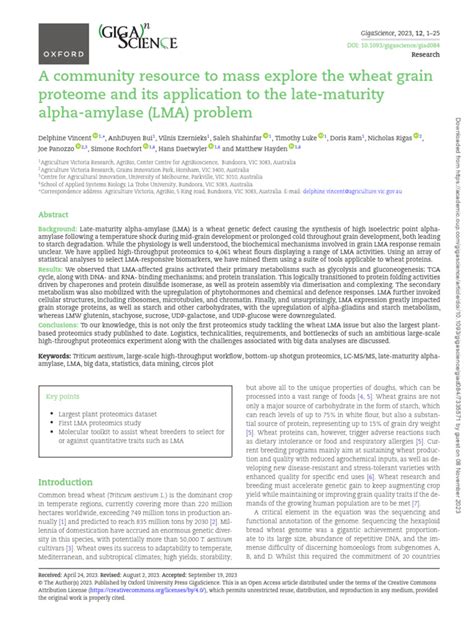 A Community Resource To Mass Explore The Wheat Grain Proteome And Its