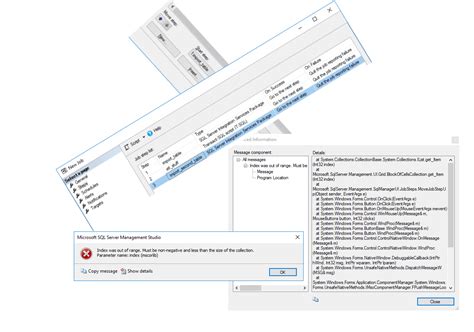 Resolving “index Was Out Of Range” In Ssms Sql Dba Blog