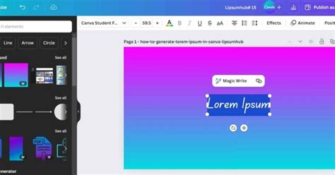 How To Generate Lorem Ipsum In Canva Lipsum Hub