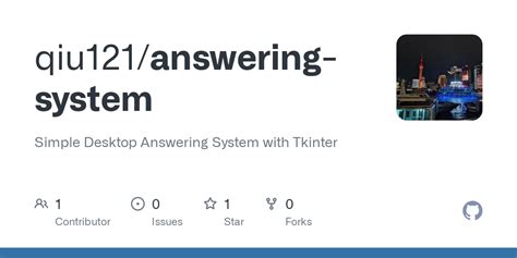 Github Qiu121 Answering System Simple Desktop Answering System With Tkinter